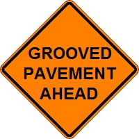 The Traffic Sign Store: GROOVED PAVEMENT AHEAD - 18-, 24-, 30- or 36-inch
